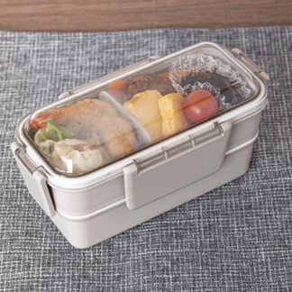 Shikiri Bento | Calm Color, Two Tiers – Bento&co PRO